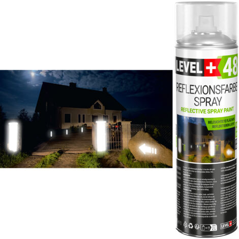 LEVEL+ Reflexionfarbe Spray Reflective Spray Paint 500ml L+48 - 1St.