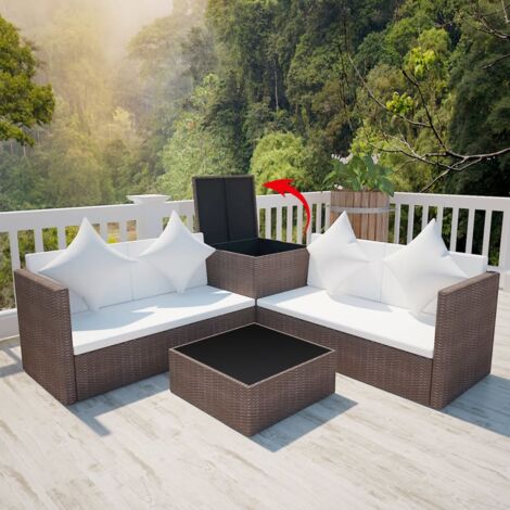 Vidaxl 4 piece garden lounge set store