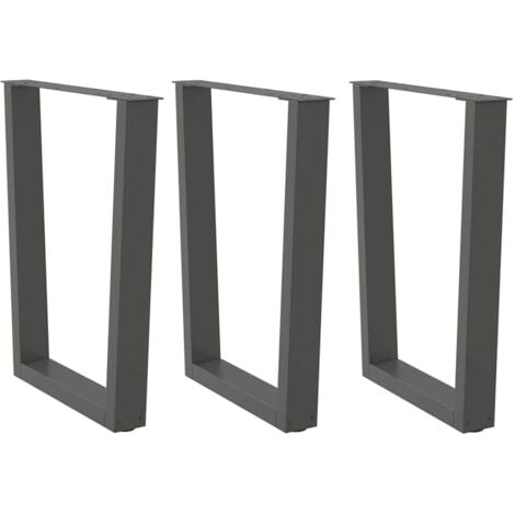 Esstisch Beine V-Form 3 Stück Anthrazit 70x(72-73,3) cm Stahl