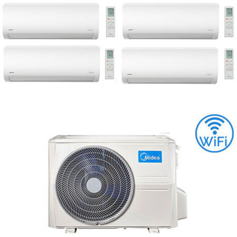 Climatiseur Midea Xtreme WiFi R32 Quadri Split 9000 + 12000 + 12000 ...