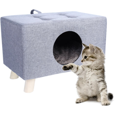 Korb und Korb für Katze, Bett für Hundekatze, L: 47,5 cm, B: 26 cm, H ...