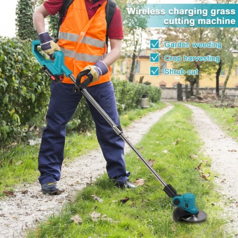Akku-Rasentrimmer,6 Zoll Unkrautstecher, Elektrischer Unkrautmäher ...