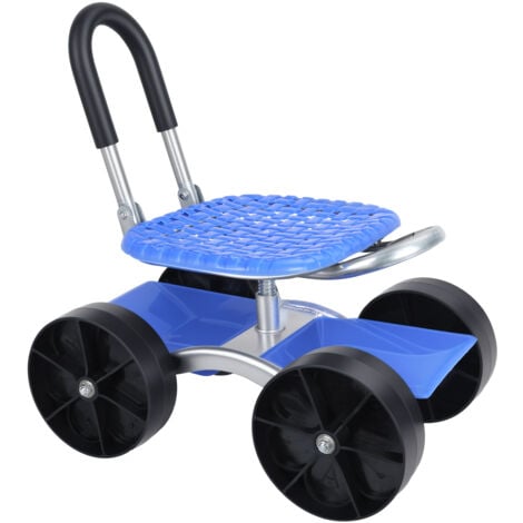 Kleiner mobiler Arbeitshocker, kann zum Sitzen auf einem drehbaren ...