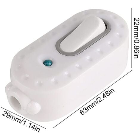 Zweipoliger Schalter, 6 Stück, 6 A, kompakter Ein/Aus-Wippschalter aus ...