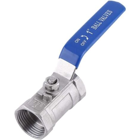 Kugelhahn mit Innengewinde aus Edelstahl SS 304 BSP mit Ein-/Aus-Handhebelgriff, voller ...