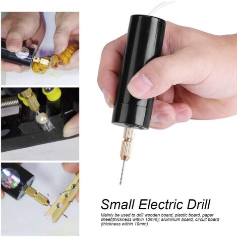 Tragbare Mini-Elektrobohrmaschine, Micro-USB, kleine Bohrfutter ...