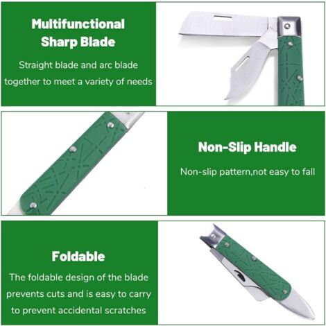 Klappbares Pfropfmesser, Pfropfmesser, Gartenmesser, faltbares ...