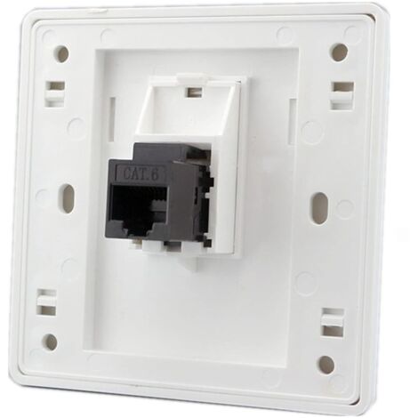 Buchse auf Buchse, CAT6-Gigabit-Dual-Pass-Netzwerk-Wandsteckdose, RJ45 ...