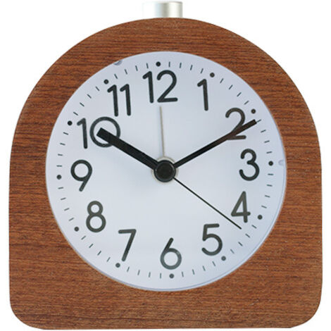 Analoger Wecker aus Holz – klassischer Zeiger mit Zeitfunktionen, Alarm ...