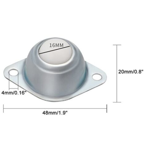 Stück Kugelrollen, Nylon-Rolleneinheiten, Kugelrollen, 360-Grad-Drehung ...