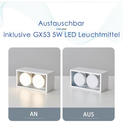GBLY Aufbauspot LED Deckenspots - Aufbaustrahler Weiß Deckenstrahler 2 ...