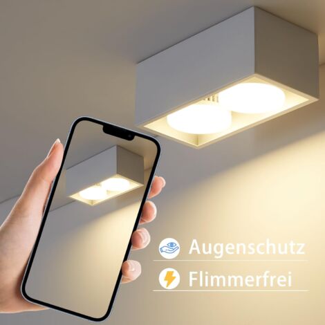 GBLY Aufbauspot LED Deckenspots - Aufbaustrahler Weiß Deckenstrahler 2 ...