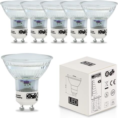 GBLY LED GU10 Warmweiss Leuchtmittel - 5er Pack LED Lampe 3W 240LM LED Strahler 3000K Warmweiß ...