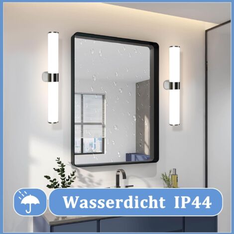 GBLY LED Spiegelleuchte Bad Spiegellampe - 8W Badleuchte Wand 40CM ...