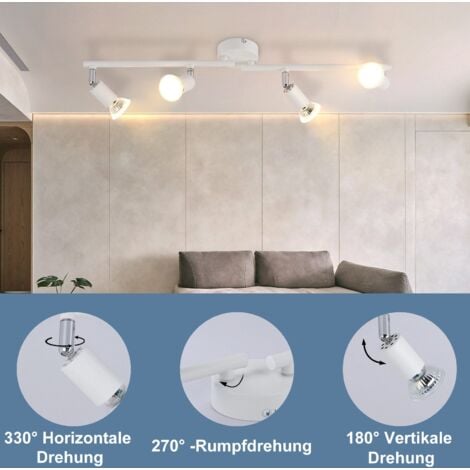 GBLY LED Deckenlampe 4 Flammig GU10 - Deckenstrahler Modern Deckenlampe ...