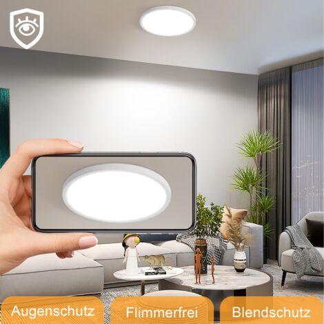 GBLY Deckenlampe LED Deckenleuchte Flach - Schlafzimmerlampe 18CM ...
