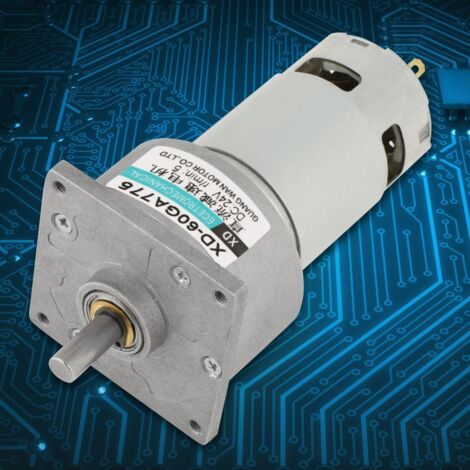 Akozon Getriebemotor DC12V / 24V 35W Micro-DC ...