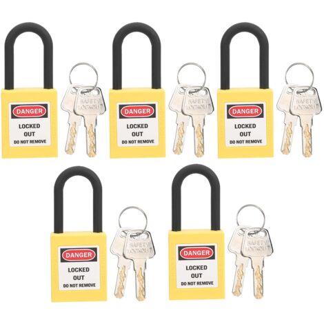 Lockout Lock, 38mm Lock Out Tag Out Vorhängeschlösser Set für Lock Out ...