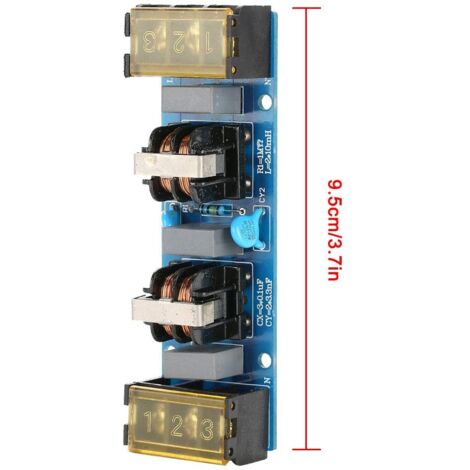 EMI-Filter 6A Hochfrequenz-Tiefpassfilter Zweistufiger Filter ...