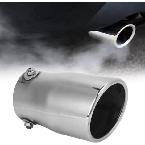 Aramox Universal Auto Auspuff Schalldämpfer Edelstahl Auspuff Endrohr ...