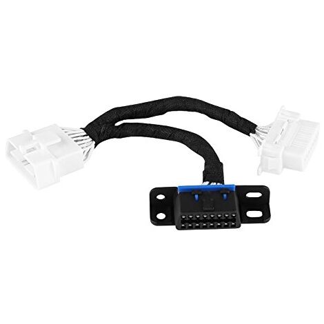 KIMISS OBD2 16-poliger Stecker auf Dual-Buchse Splitter-Adapter ...
