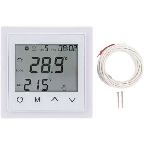 Thermostat für Heizsysteme im Haushalt, LED-Touchscreen ...