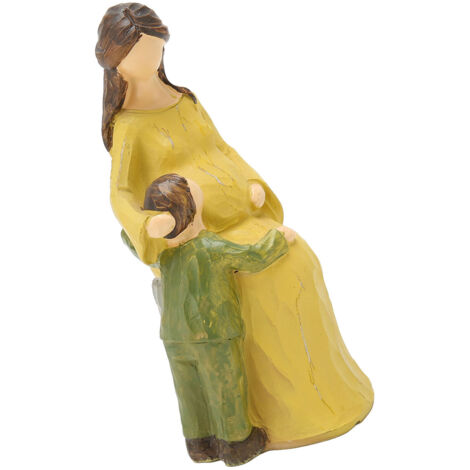 Mutter-Kind-Statue, wunderschöne, kunstvolle Figur aus lebendigem ...