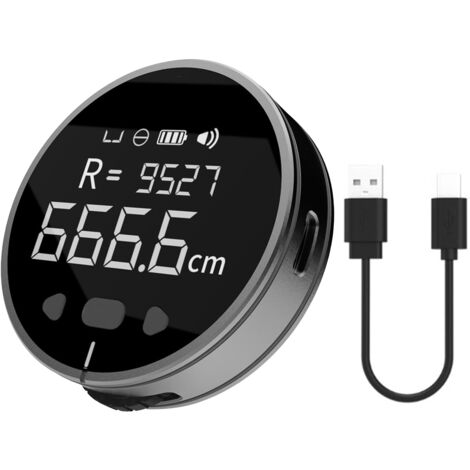 Elektronisches digitales Maßband, hochpräziser, wiederaufladbarer LCD-Bildschirm, große ...