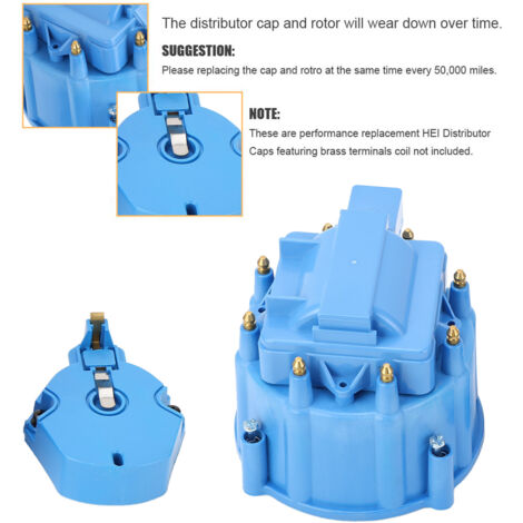 YDuupxe HEI Verteilerkappe für SBC 283 305 307 327 350 (BLAU).