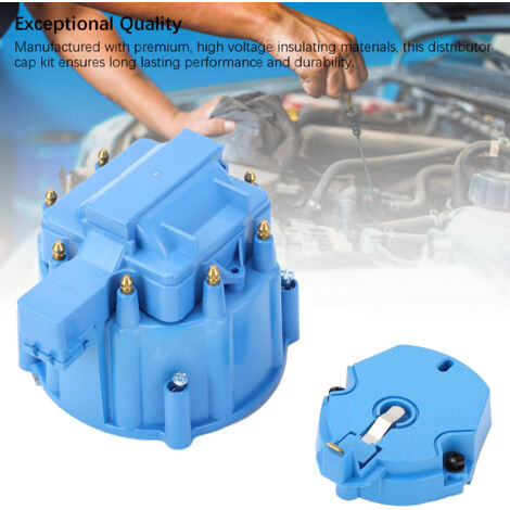 YDuupxe HEI Verteilerkappe für SBC 283 305 307 327 350 (BLAU).