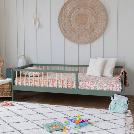 HAPPY GARDEN - Lit pour enfant 190x90cm vert ADAM