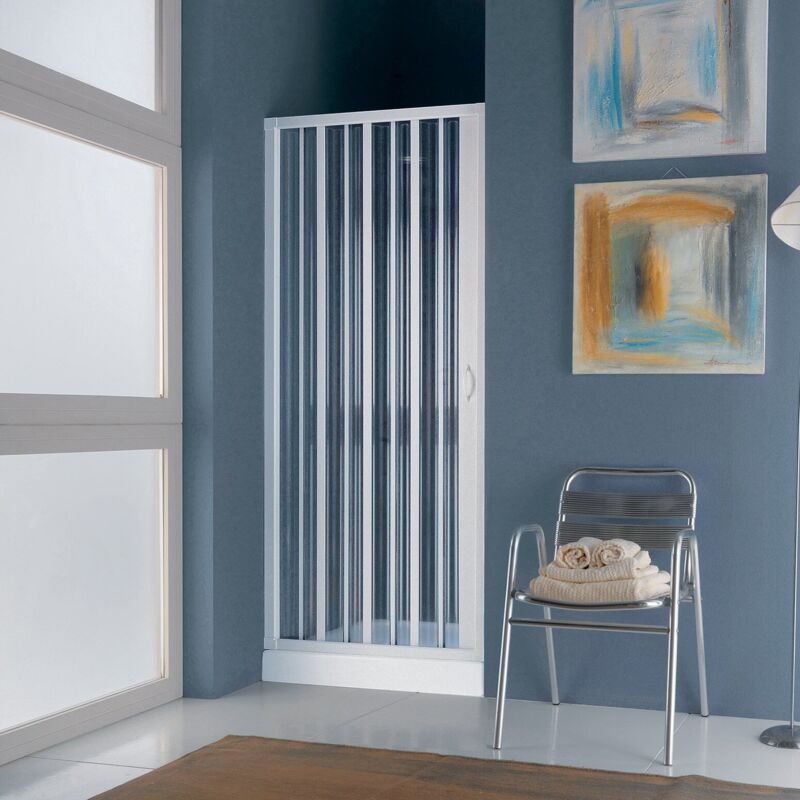 Siro - Box doccia per nicchia 110-120 cm con ante a soffietto in