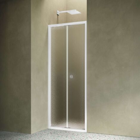 Siro - Box doccia per nicchia 90 cm con anta a soffietto