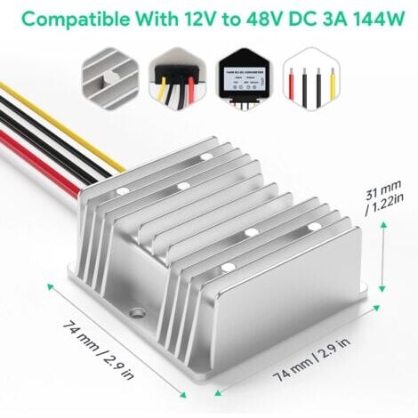 Compatible avec le booster Starlink GEN 2. Compatible avec 12V à 48V DC ...