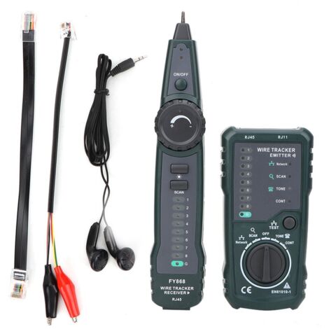 Multifunktionaler Kabel-Tracker, Telefonnetzwerk-Kabeltester FY868 RJ45 ...