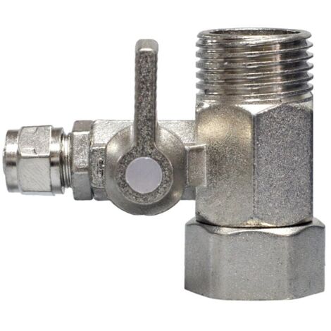 Absperrventil, Absperrventil T-Adapter 3/8 x 3/8 x 1/4 zum Verbinden von 2 Geräten