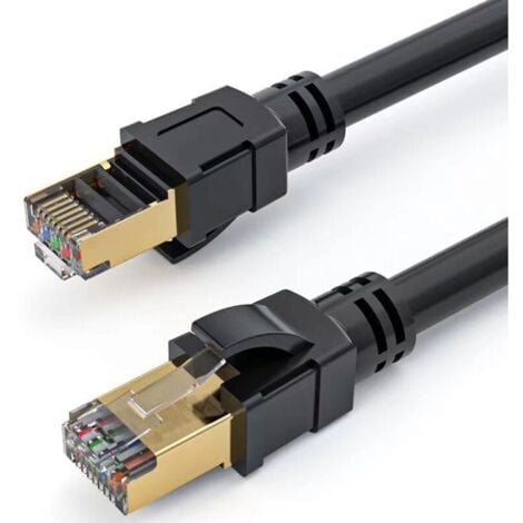 20 m Cat 8-Ethernet-Kabel, RJ45-LAN-Ethernet-Kabel, 40 Gbit/s, 2000 MHz, Internet-Patchkabel für ...