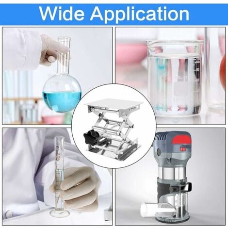 Labor-Hubtisch, Edelstahl-Labor-Hebebühne, verstellbarer Labor-Heber ...