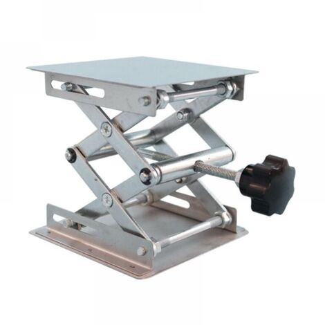 100 mm x 100 mm, Tragkraft 10 kg, Labor-Hubtisch, Edelstahl-Labor ...