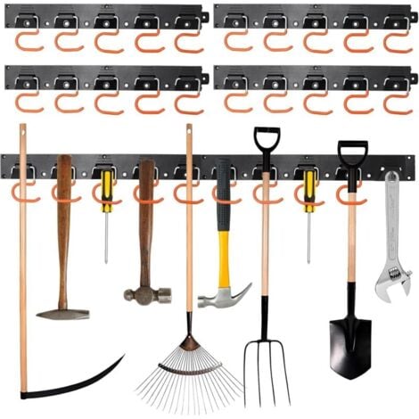 Ganchos de almacenamiento acoplables, organizador de garaje, prácticos ...