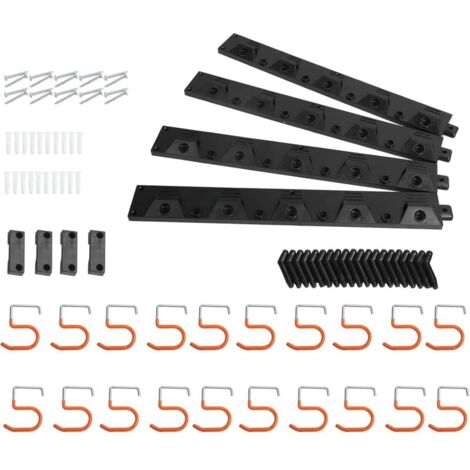 Ganchos de almacenamiento acoplables, organizador de garaje, prácticos ...