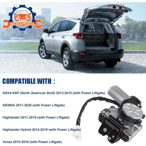 Actionneur de verrouillage de coffre de hayon compatible avec Toyota ...