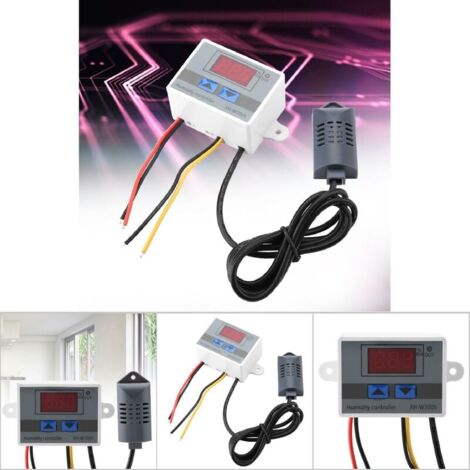 Controlador digital de humedad , higrómetro, sensor de temperatura y ...