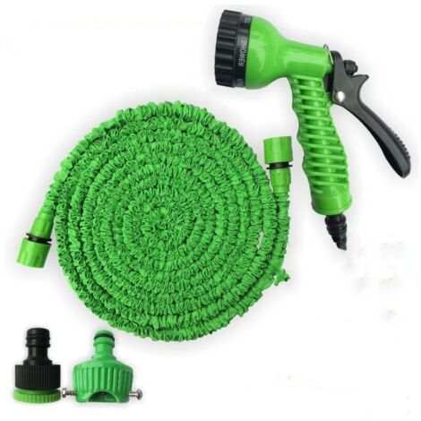 Manguera C2615A Basic - Manguera de presión de agua expandible, verde, 15 metros