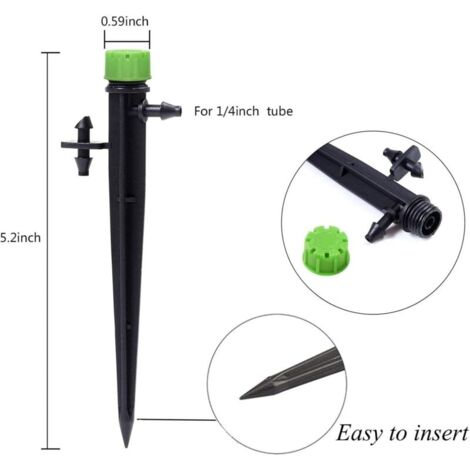 100 microaspersores de riego por goteo, emisores de riego de 360 grados ...