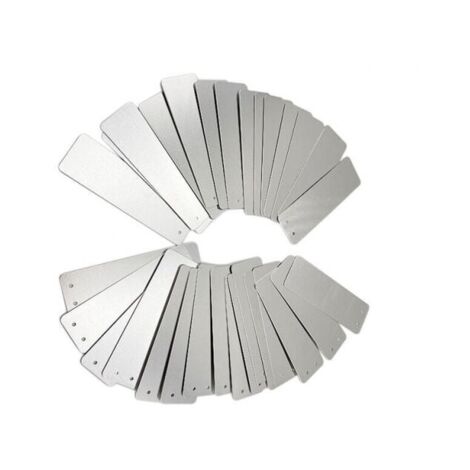 100 etiquetas rectangulares de aluminio para jardín - Letreros para exteriores, letreros ...