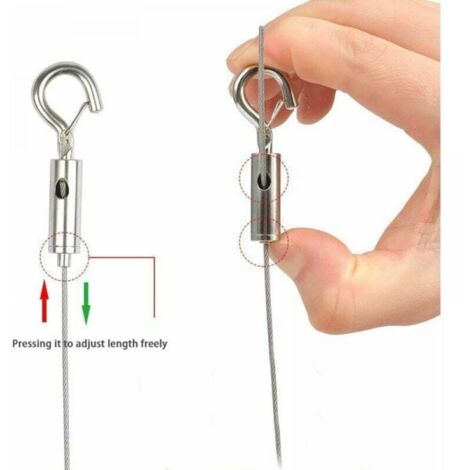 Cables de gancho de acero inoxidable de 1,5 mm x 2 m, 2 unidades ...