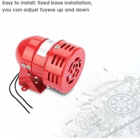Sirena zumbadora de 220 V y 120 dB de alta potencia, mini alarma de ...