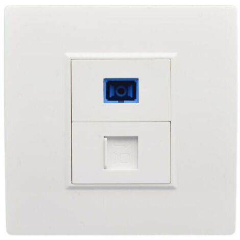 Interfaz de fibra óptica SC, toma de pared, panel de toma de red RJ45 ...