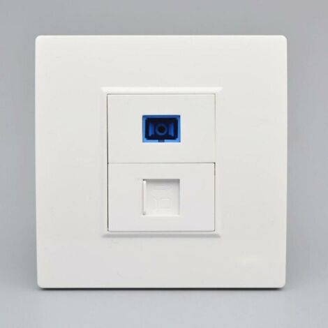 Interfaz de fibra óptica SC, toma de pared, panel de toma de red RJ45 ...